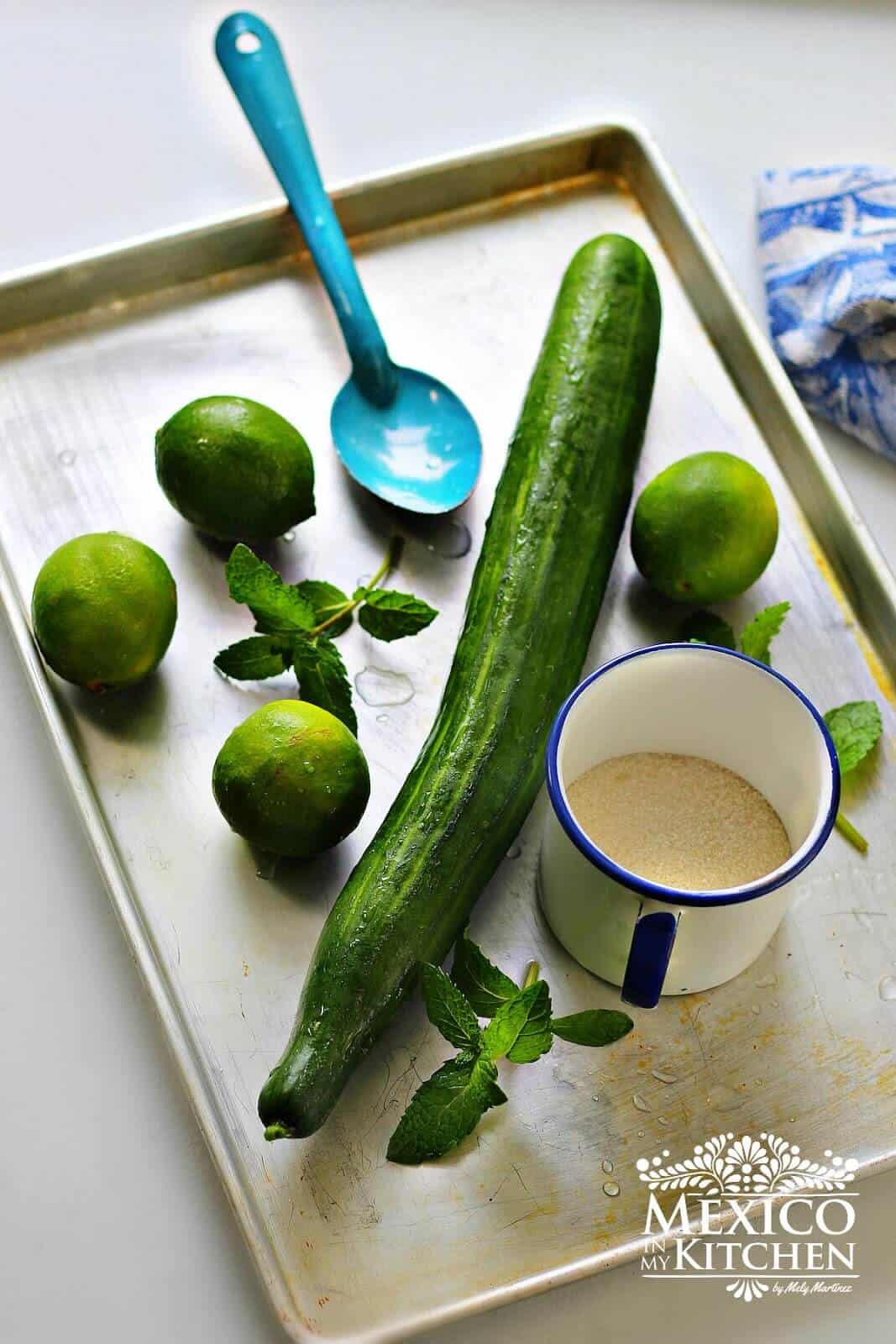 Agua Fresca de Pepino con Limón │Muy Fácil de preparar