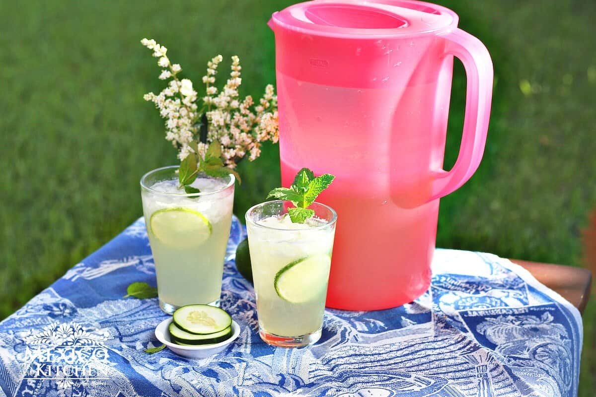 Agua Fresca de Pepino con Limón │Muy Fácil de preparar